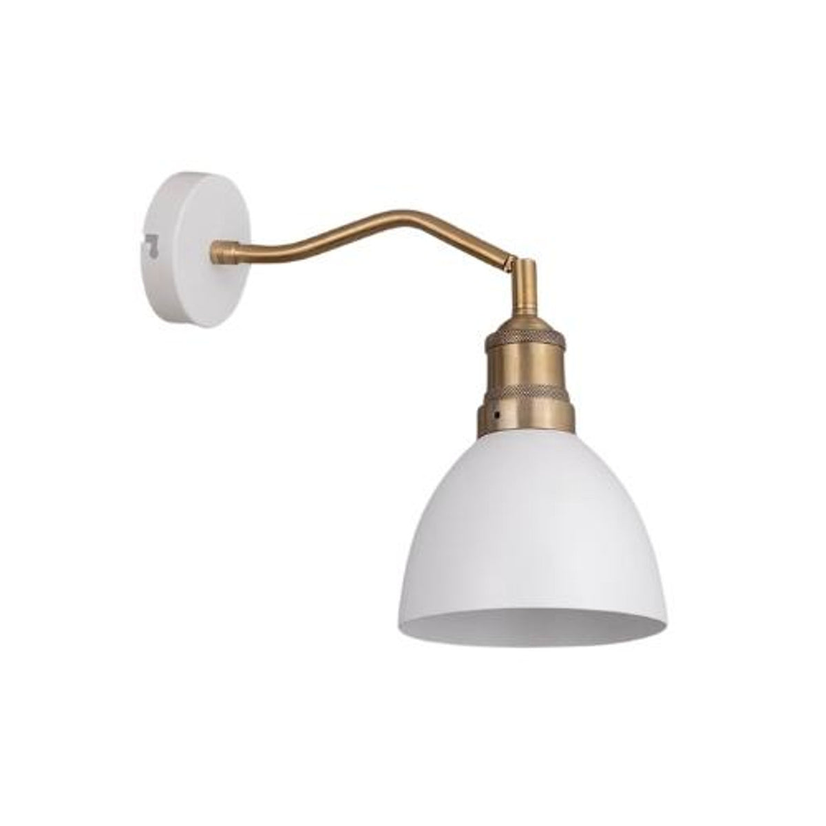 Odette White and Gold Wall Light — Lighting.co.za