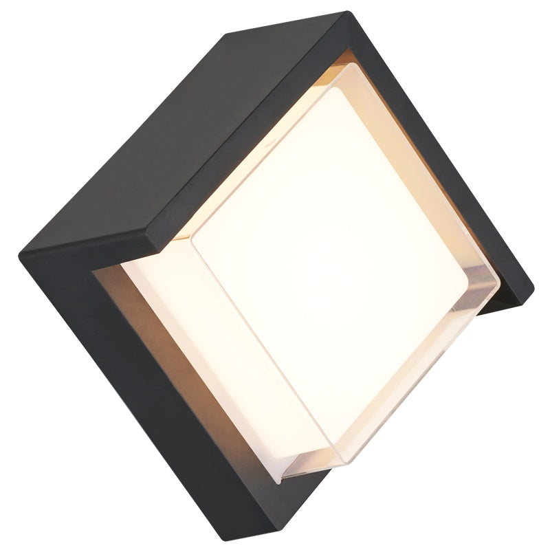 Tawa Black LED Outdoor Wall Light — Lighting.co.za