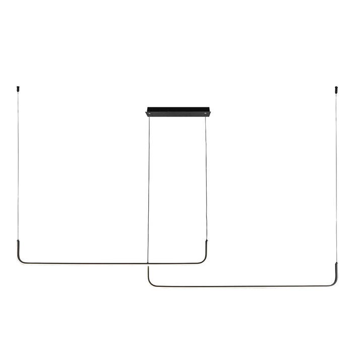 Aro Black Slim LED Linear Pendant Light — Lighting.co.za