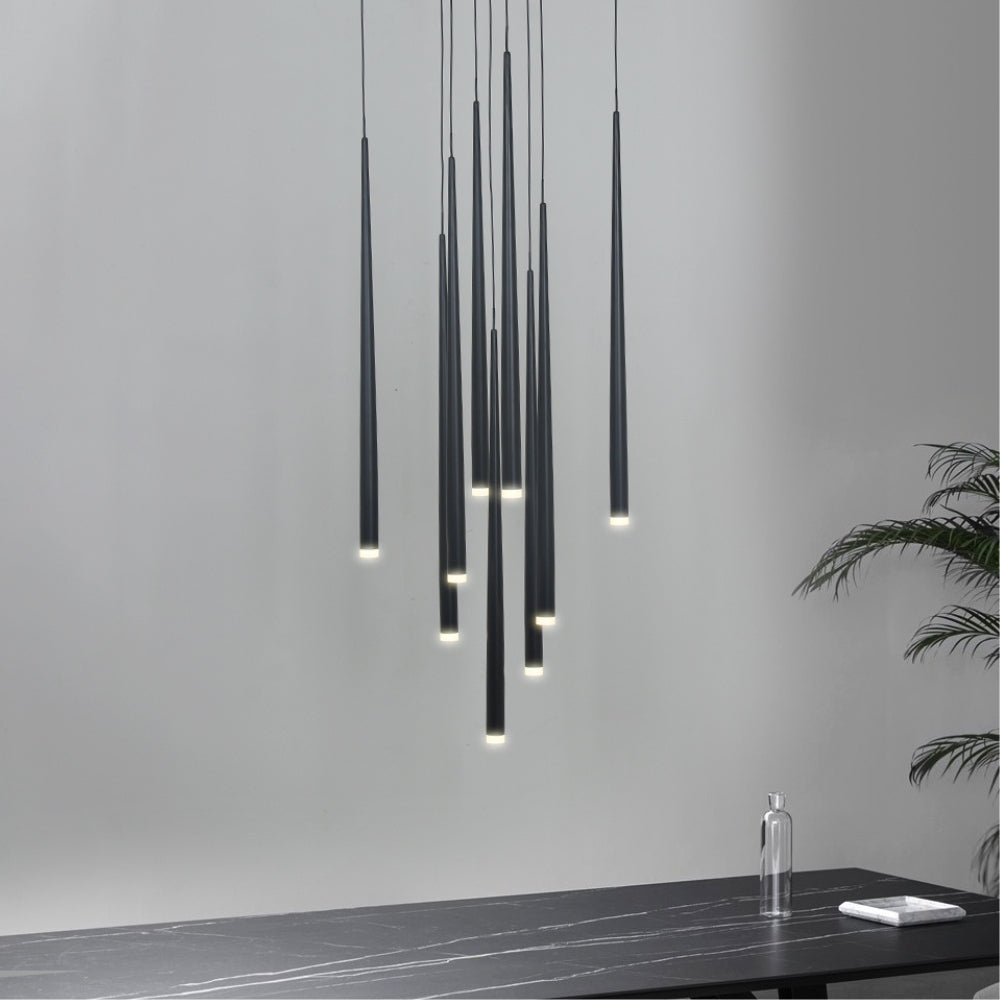 Slim Baton Black | White Tall Tube LED Pendant Light — Lighting.co.za