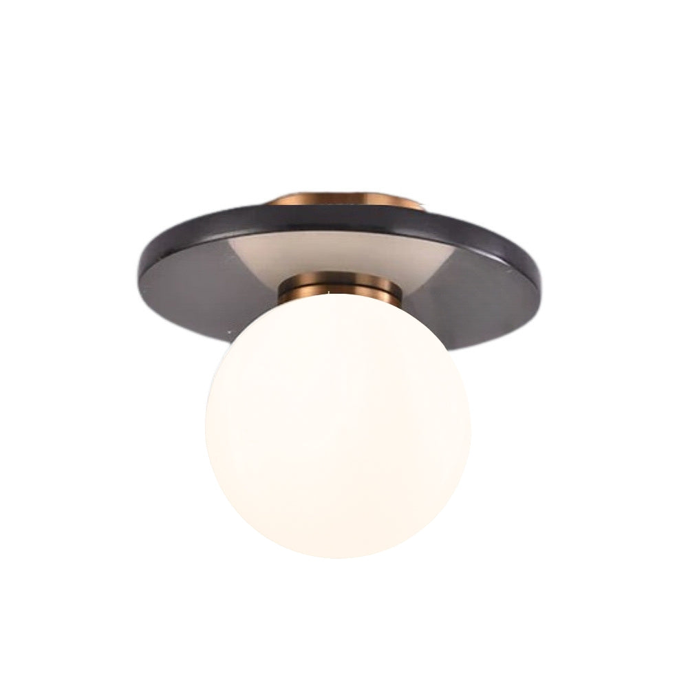 Pascal Black | White | Green Marble Disk Ceiling Light — Lighting.co.za