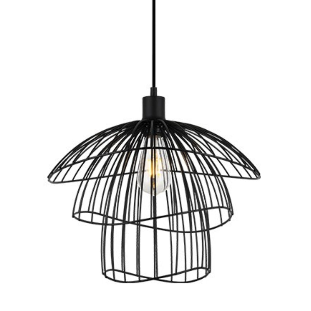 Sensu Trio Black | Gold | White Wire Pendant Light — Lighting.co.za