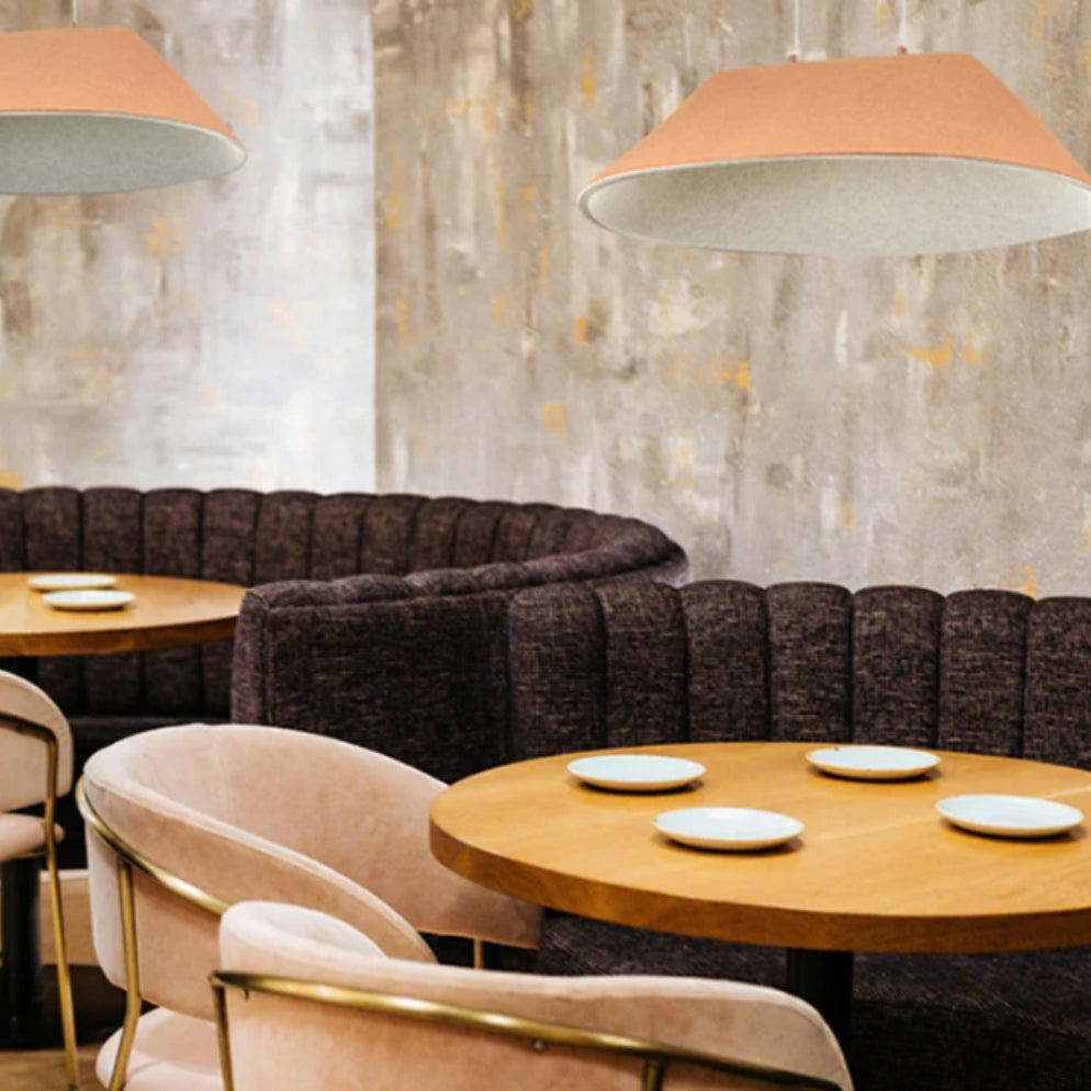 Akira LED Round Felt Pendant Light — Lighting.co.za