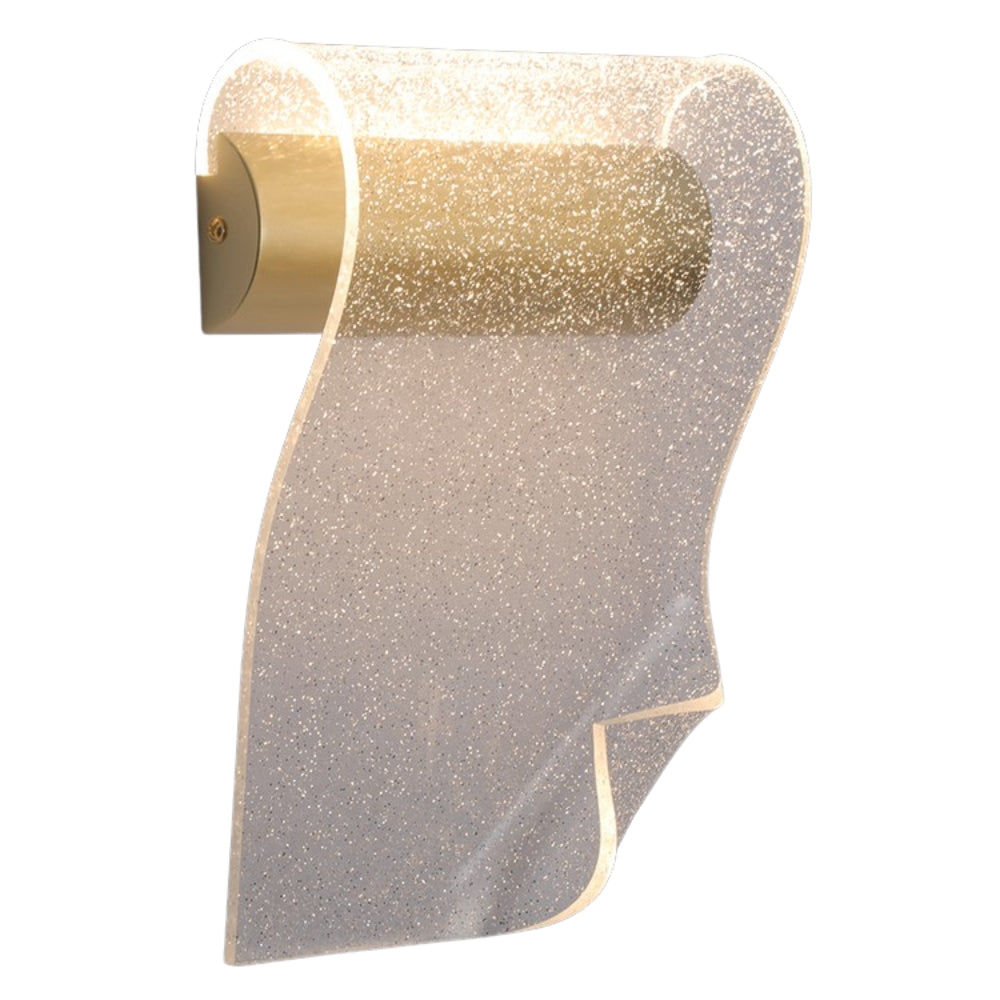 Wave Gold and Clear LED Wall Light — Lighting.co.za