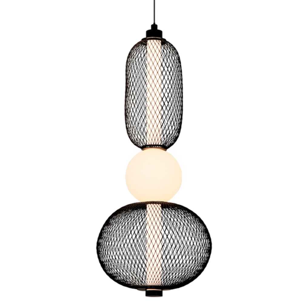 Jada Style 2 Black Mesh LED Pendant Light — Lighting.co.za