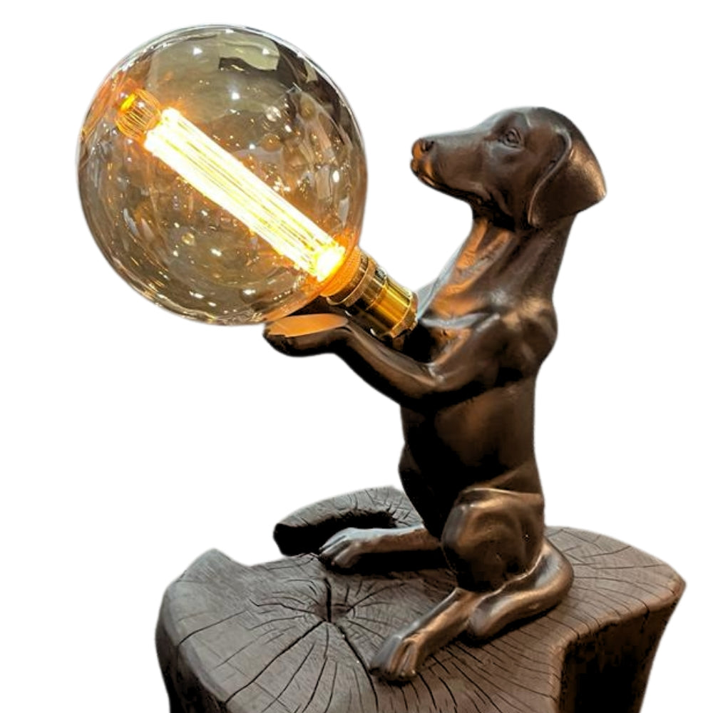 Black or White Dog Table Lamp — Lighting.co.za