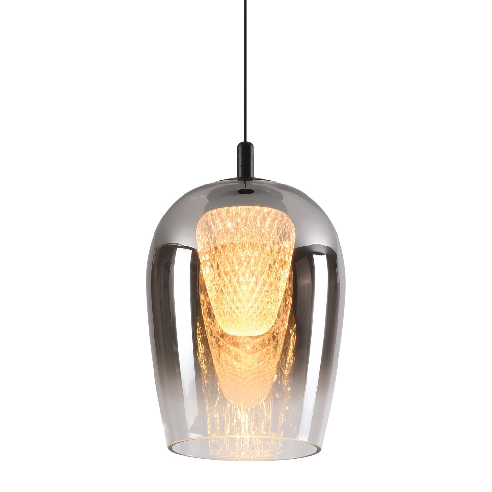 Dino Smoke Glass LED Pendant Light — Lighting.co.za