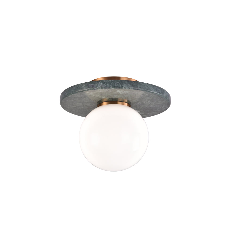 Pascal Black | White | Green Marble Disk Ceiling Light — Lighting.co.za