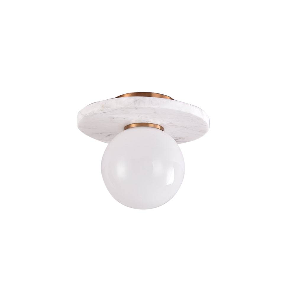 Pascal Black | White | Green Marble Disk Ceiling Light — Lighting.co.za