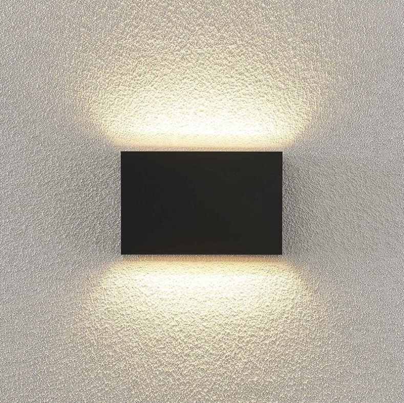 Capri 12 Watt LED Black | White Up Down Outdoor Wall Light — Lighting.co.za