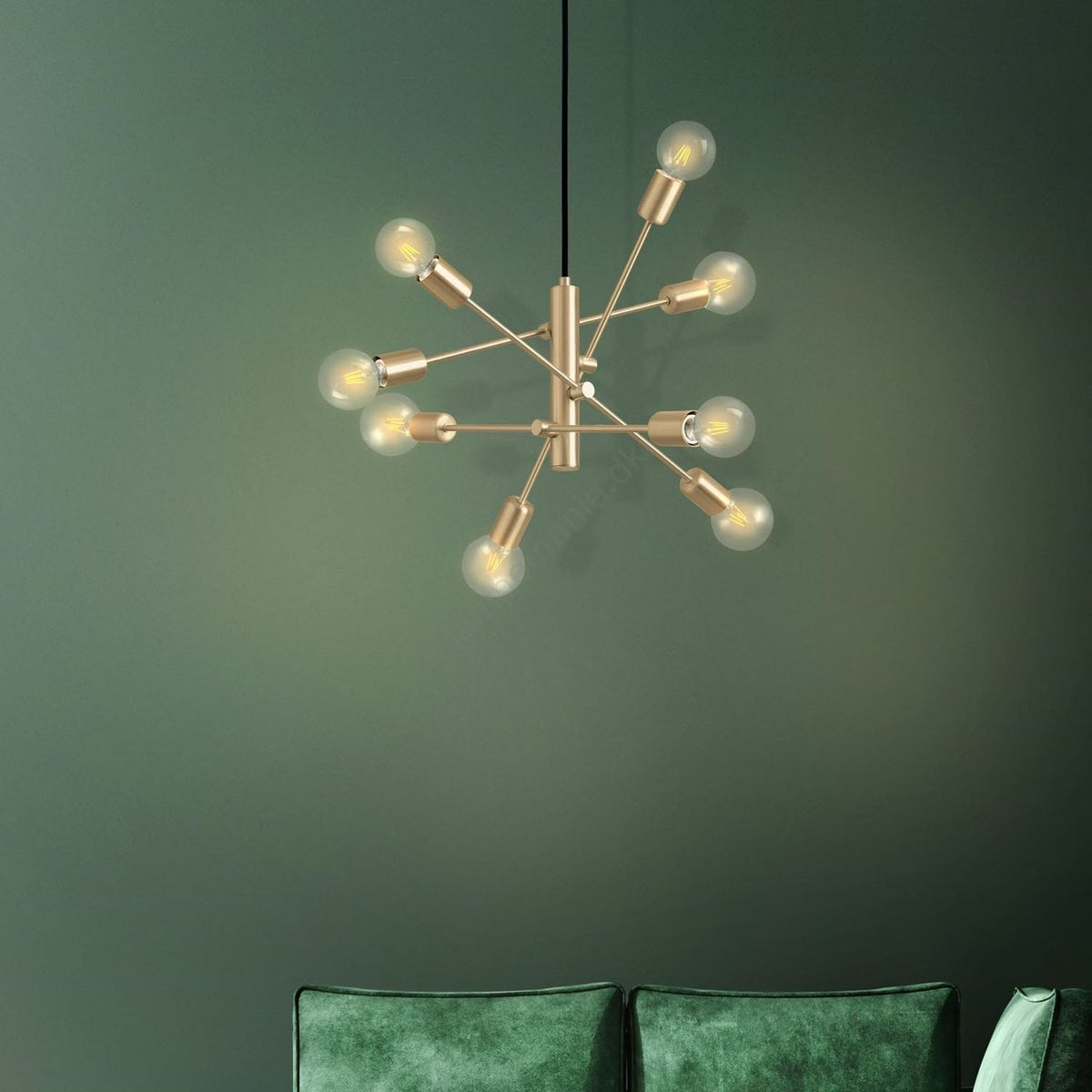 Gradoli 8 Light Brushed Brass Multi Pendant Light — Lighting.co.za