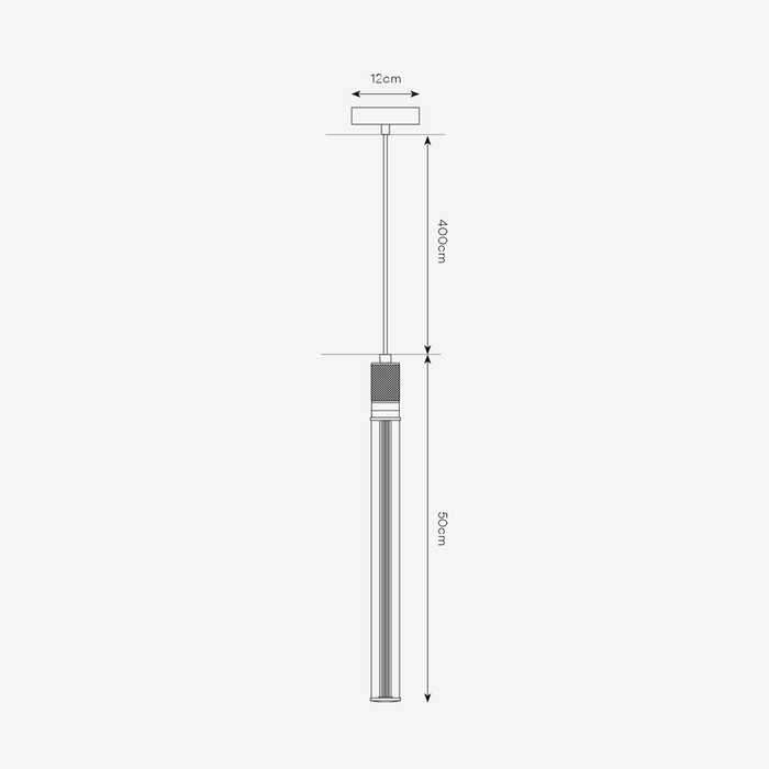 Sabre Single Black and Clear Glass Slim LED Pendant Light — Lighting.co.za