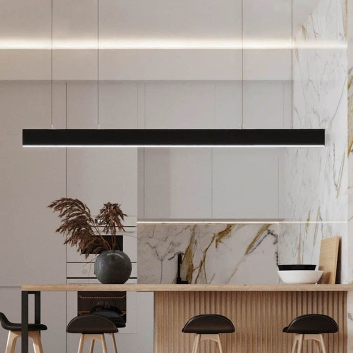 Lynx Slim LED White or Black Rectangle Pendant Light 3 Sizes — Lighting ...