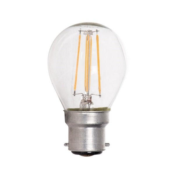 B22 LED G45 Clear Fil Golf Ball 2700K 4W Bulb Non Dim B — Lighting.co.za