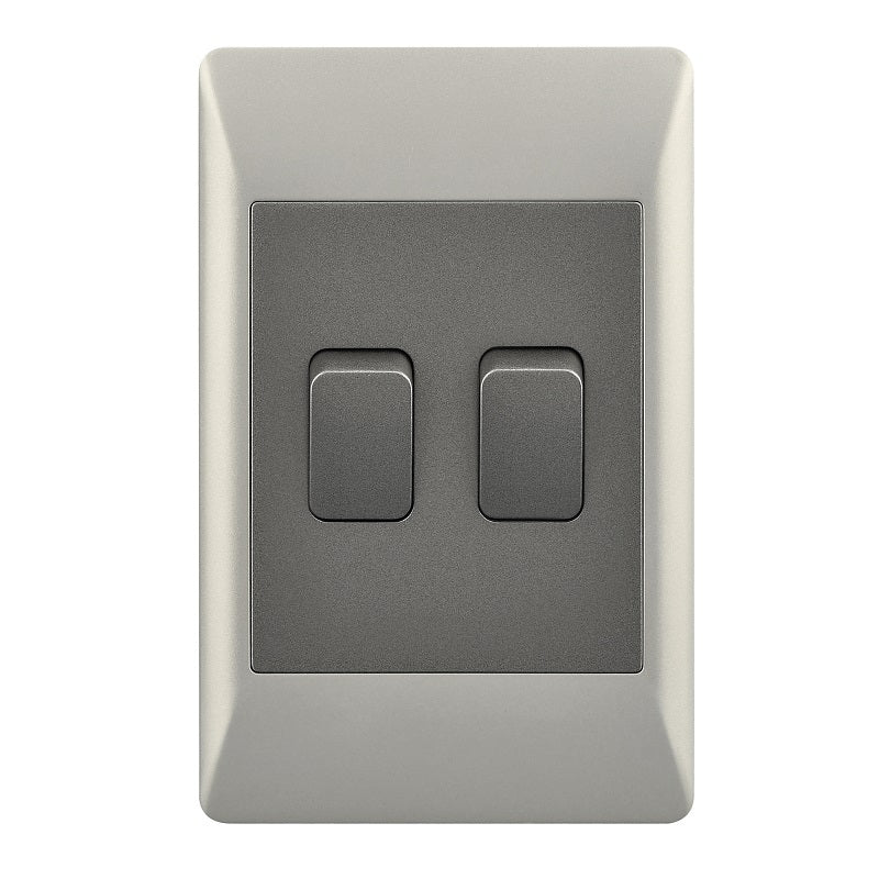 Look Duo 2 Lever 1 Way Light Switch — Lighting.co.za