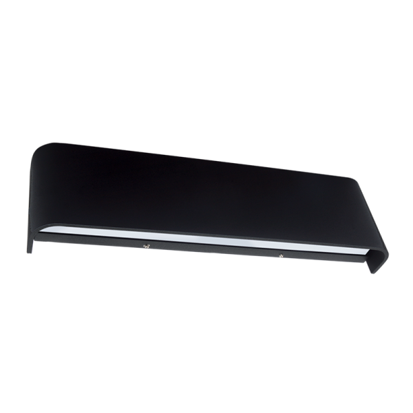 Slim Black LED Rectangle Outdoor Wall Light — Lighting.co.za