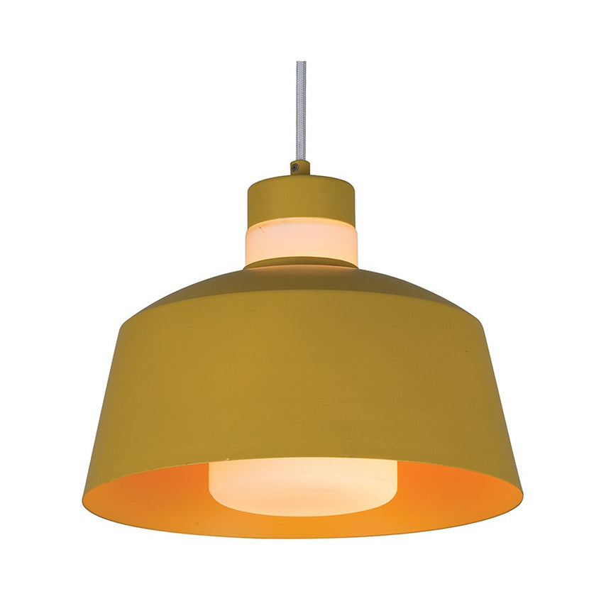 Gable Yellow and Glass Dome Pendant Light — Lighting.co.za