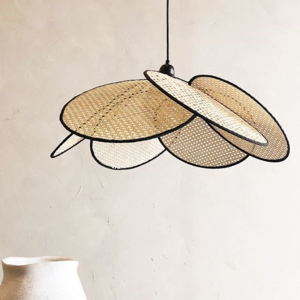 Rotterdam Dutch Rattan Cane Shade Pendant Light 2 Sizes — Lighting.co.za