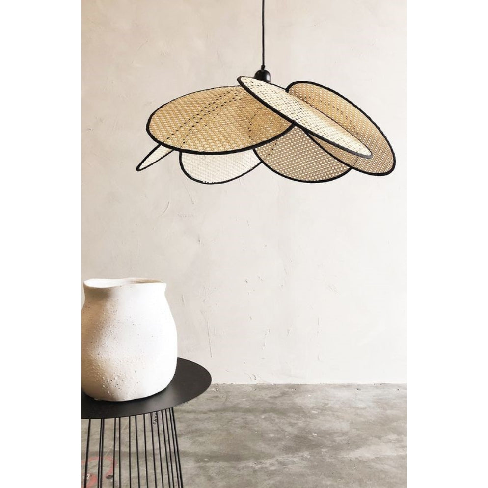 Rotterdam Dutch Rattan Cane Shade Pendant Light 2 Sizes — Lighting.co.za