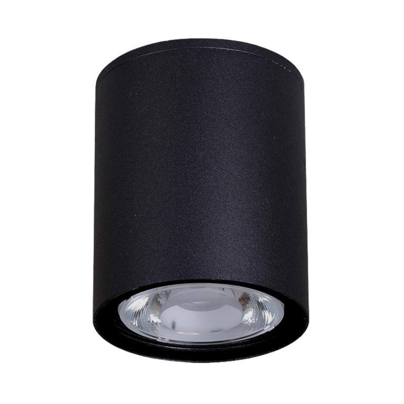 Zinta Barrel Black | White Fixed Round LED Surface Mounted Down Light ...