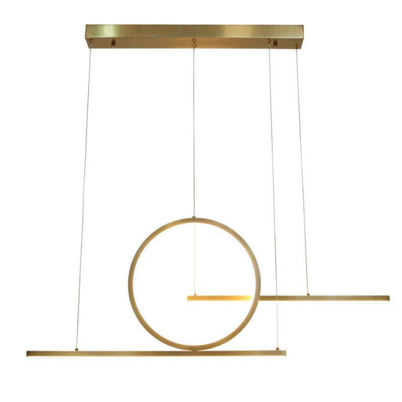 Pendulum Black Or Gold LED Linear Pendant Light — Lighting.co.za