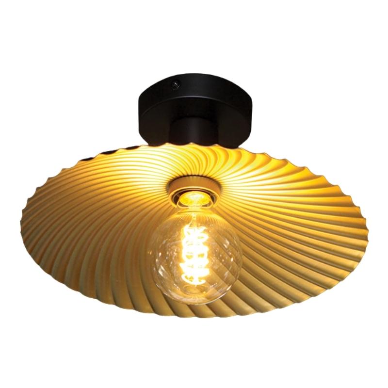 Shell Round Gold Disk Ceiling Light — Lighting.co.za