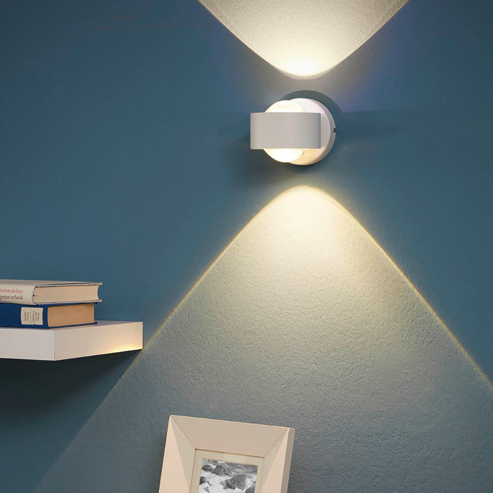 Ono White Up Down LED Wall Light — Lighting.co.za