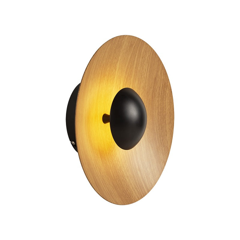 Oden LED Black And Wood Grain Wall Light 2 Sizes — Lighting.co.za