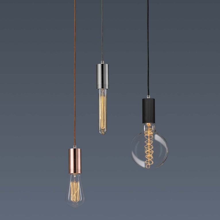 Dito Black or Copper Cord Set Pendant Light — Lighting.co.za