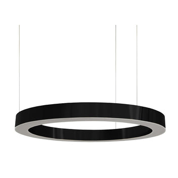 Hoop Brushed Brass | Black LED Ring Pendant Light 3 Sizes — Lighting.co.za